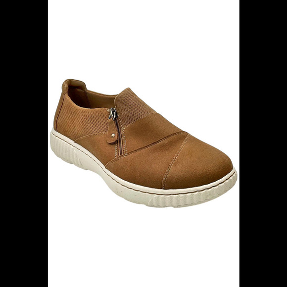 Clarks | Shoes | Clarks Collection Leather Slipon Caroline Grace Tan ...